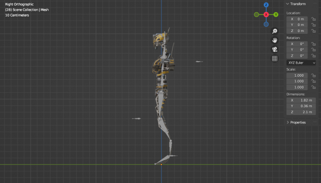 Scout robot gameready model Unity Unreal Engine 3D Model in Robot 3DExport