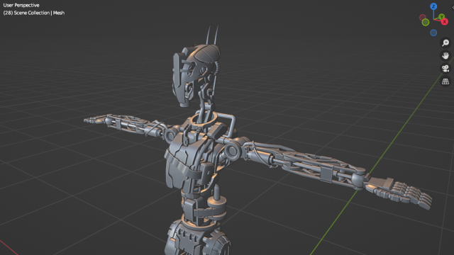 Scout robot gameready model Unity Unreal Engine 3D Model in Robot 3DExport