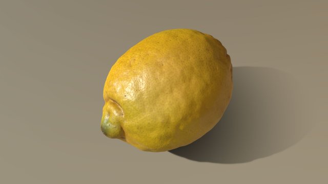 lemon 3D Model in Fruit 3DExport