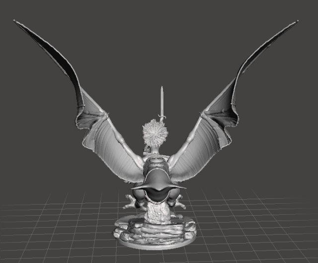 TARNA LAST FLIGHT FEMALE WARRIOR ON MOUNT MINIATURE MODEL FOR GAMES RPG ...