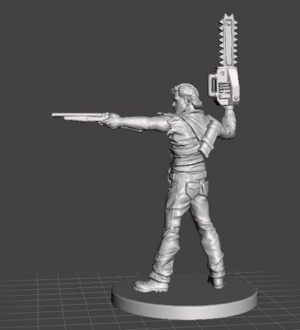 ASH WILLIAMS SURVIVOR MINIATURE MODEL FOR FANTASY GAMES DnD RPG 3D ...