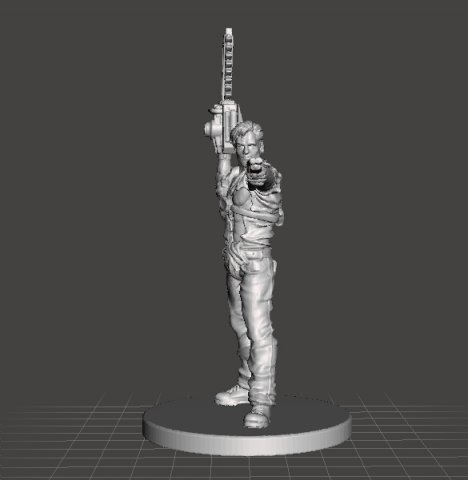 ASH WILLIAMS SURVIVOR MINIATURE MODEL FOR FANTASY GAMES DnD RPG 3D ...