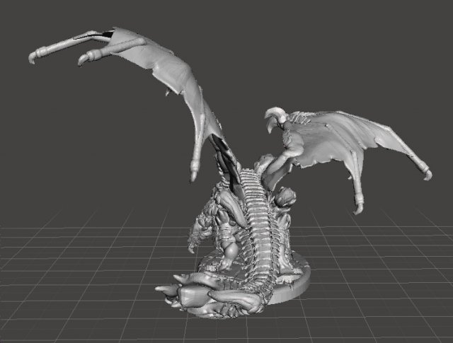 DRAGON DIABLOS STYLE FANART MINIATURE MODEL FOR FANTASY GAMES DND RPG 3D Print Model in Monsters ...