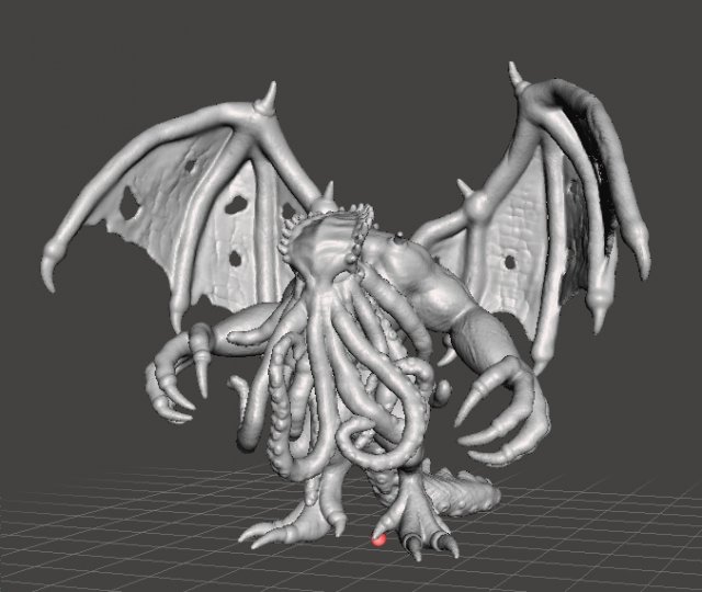 CTHULHU MONSTER MINIATURE FIGURE FOR FANTASY GAMES DnD RPG 3D Print ...