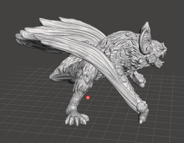 GIANT VAMPIRE BAT FIGURE MODEL ANIMAL CREATURE WILDLIFE DND RPG Modèles ...