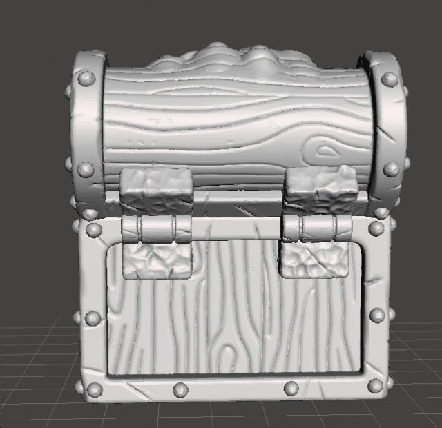 MIMIC CHEST MINIATURE MODEL FOR FANTASY GAMES DND RPG 3D Print Model in ...