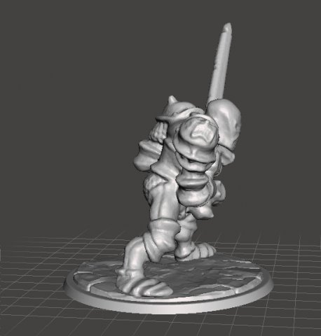 EVIL KNIGHT TWO HANDED SWORD MINIATURE MODEL FOR FANTASY GAMES DND RPG ...