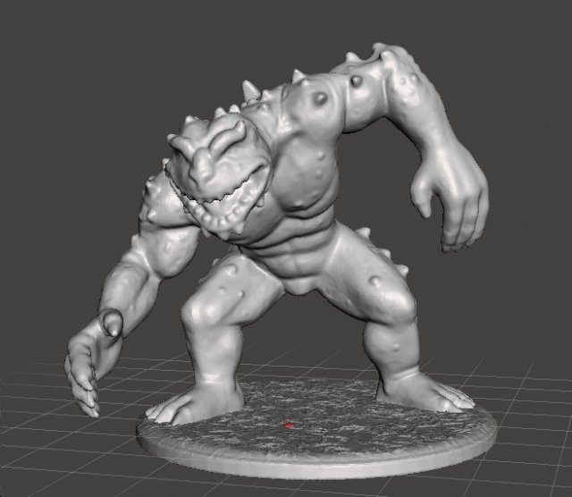SLAAD FROG CREATURE MINIATURE MODEL FOR FANTASY GAMES DND AND RPG 3D ...