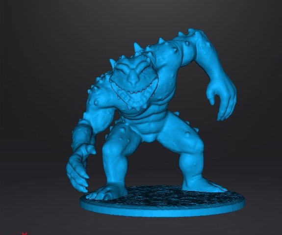 SLAAD FROG CREATURE MINIATURE MODEL FOR FANTASY GAMES DND AND RPG 3D ...