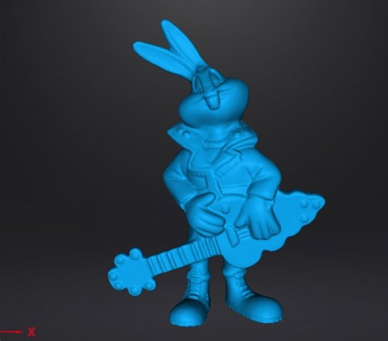 LOONEY TUNES ROCK BAND BUGS BUNNY PROMOTIONAL FIGURE 90S PVC 3D Print ...