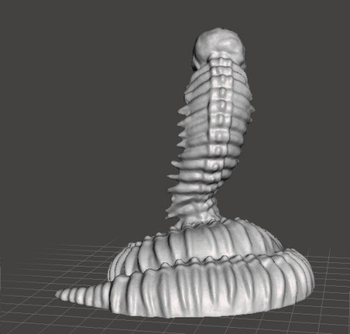 SKELETON NAGA MINIATURE MODEL FOR FANTASY GAMES DND AND RPG 3D Print ...