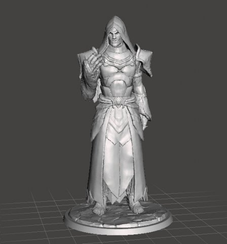 MOON TEMPLE MALE MAGE PRIEST MINIATURE MODEL FOR FANTASY GAMES DND RPG ...