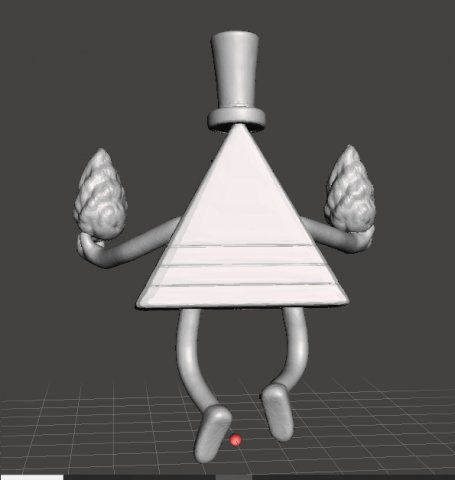 GRAVITY FALLS BILL CIPHER VINTAGE FIGURE MODEL STATUE EVIL 3D Print ...