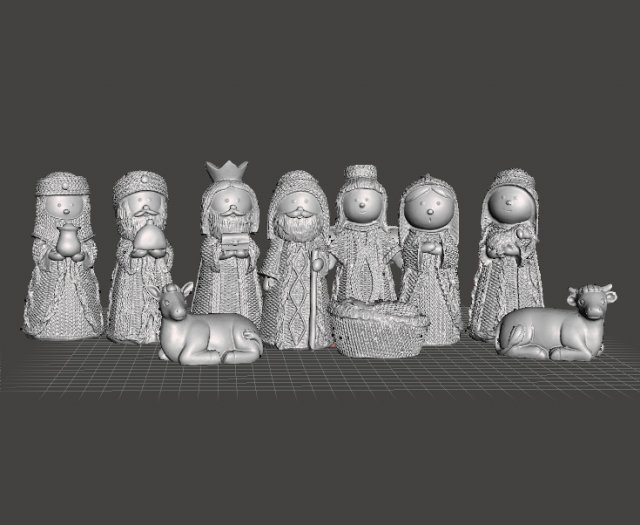 NATIVITY FULL SET 11 FIGURES MODEL CHRISTMAS ORNAMENT FAMILY 3D Print ...