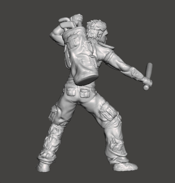CASEY JONES MINIATURE MODEL FOR FANTASY GAMES RPG DND 3D Print Model in ...