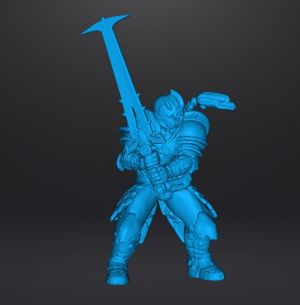 SLAYER SENTINEL ARMOR CRUCIBLE SWORD MINIATURE MODEL FIGURE FOR SCIFI ...