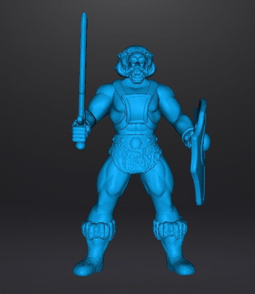 GALAXY WARRIORS TIGER MAN MINIATURE MODEL FIGURE FOR FANTASY GAMES RPG ...