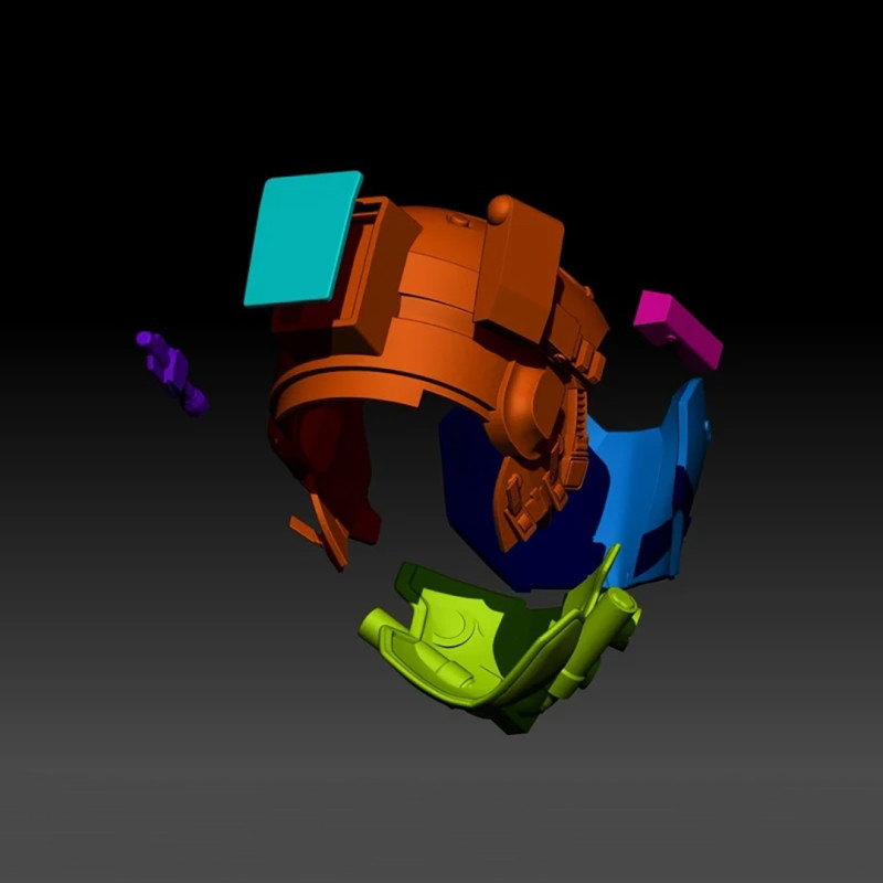 Cyberpunk 2077 Warrior Helmet STL 3D Print Files 3D Print Model in ...