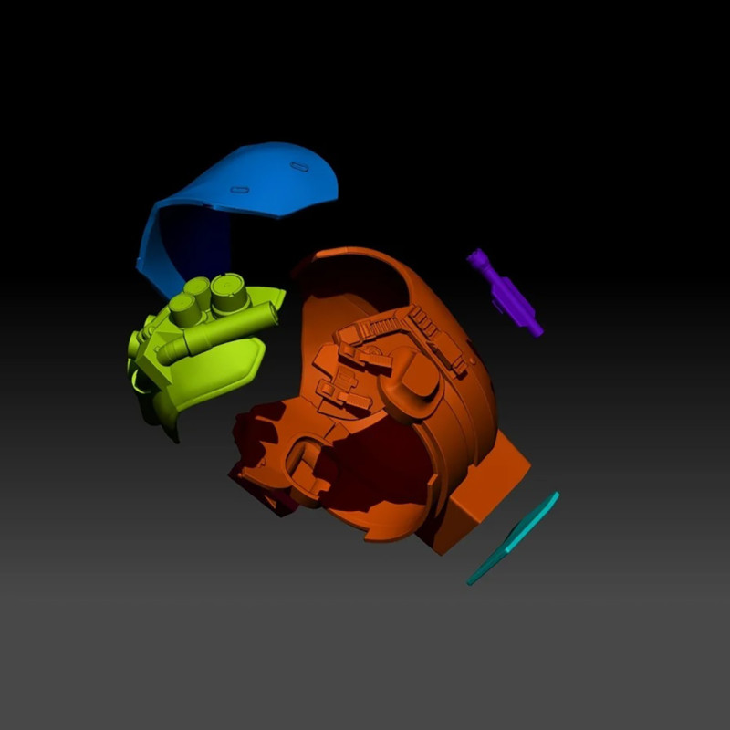 Cyberpunk 2077 Warrior Helmet STL 3D Print Files 3D Print Model in ...