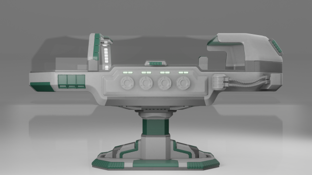 Scifi Medical Futuristic Cryo Pod 3D Model in Medical Equipment 3DExport