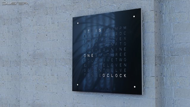 Qlocktwo designer clocks 3D Model in Household Appliances 3DExport