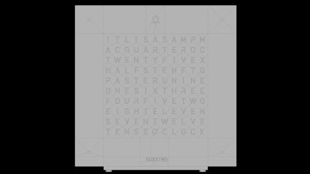 Qlocktwo designer clocks 3D Model in Household Appliances 3DExport