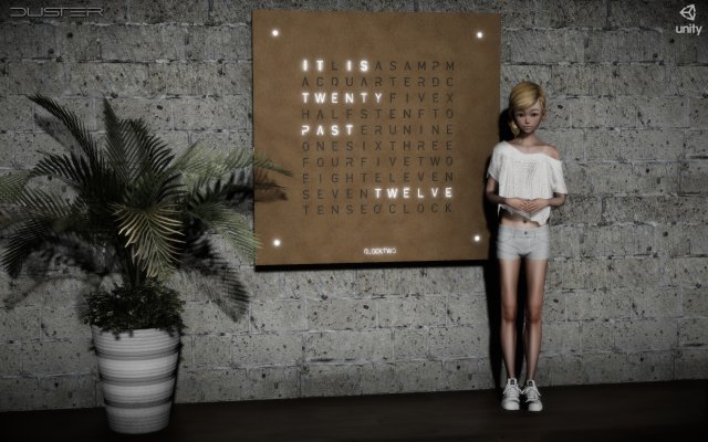 Qlocktwo designer clocks 3D Model in Household Appliances 3DExport