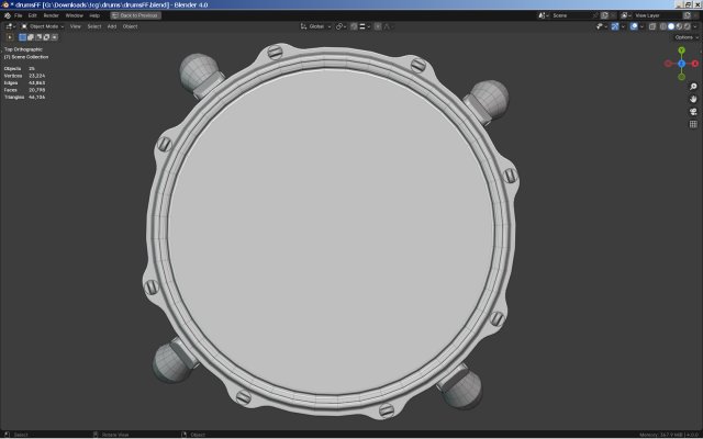 Percussion - Drum Set 3D Model in Percussion 3DExport