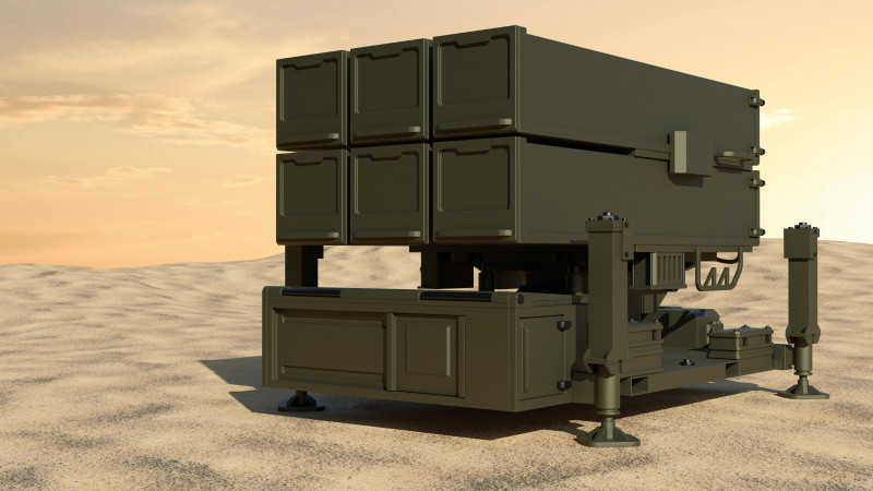 SAM Missile Launcher 1 of 3 3D Model in Rocket Launchers 3DExport