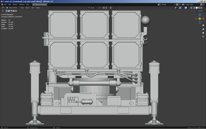 SAM Missile Launcher 1 of 3 3D Model in Rocket Launchers 3DExport