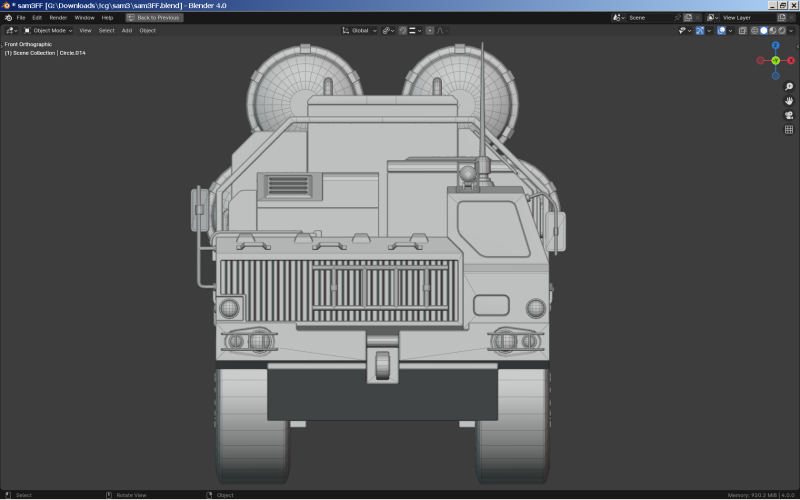 SAM Mobile Missile Launcher 2 of 3 3D Model in Rocket Launchers 3DExport