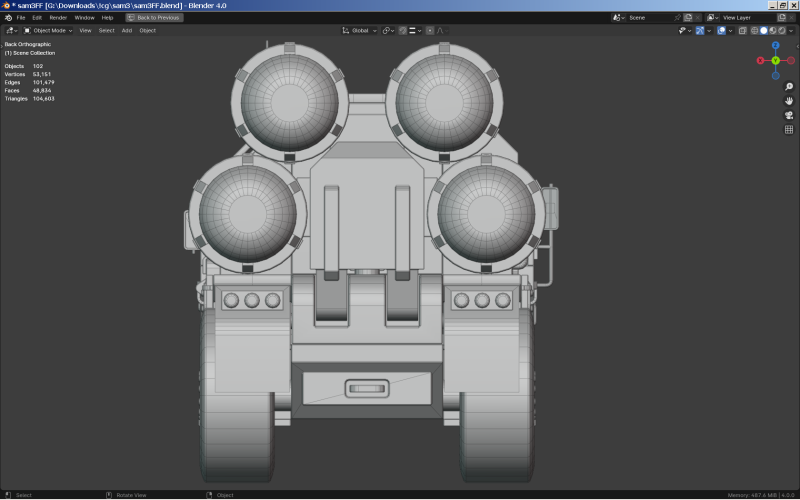 SAM Mobile Missile Launcher 2 of 3 3D Model in Rocket Launchers 3DExport