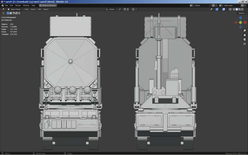 SAM Mobile Missile Radar 3 of 3 3D Model in Rocket Launchers 3DExport