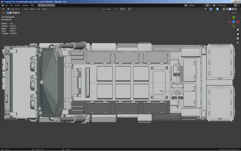 SAM Mobile Missile Radar 3 of 3 3D Model in Rocket Launchers 3DExport
