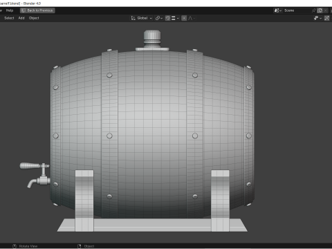Barricas de vino-whisky y portabarricas modulares Modelo 3D in Máquinas ...