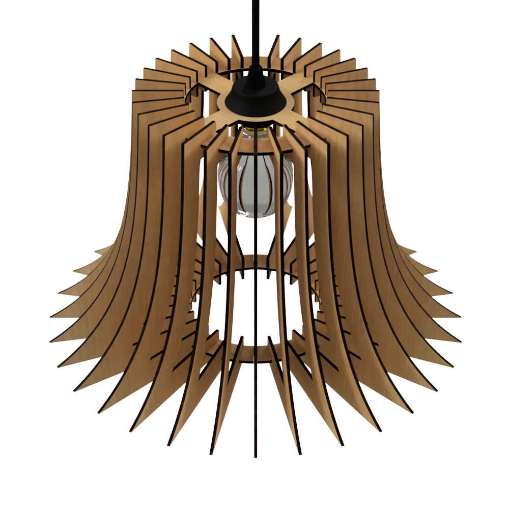 ceiling light lamp 3d print and laser cut files model 11 Modèles 3D en ...