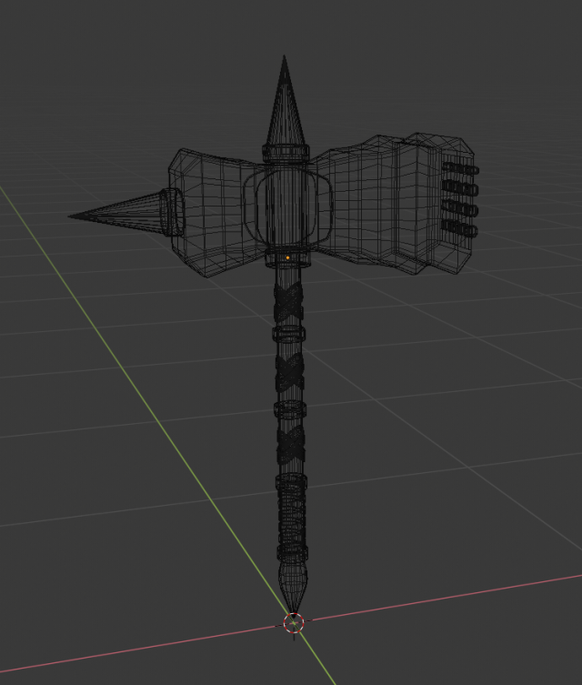 medieval battlehammer 3D Model in Melee 3DExport