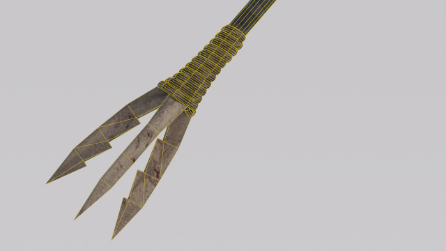 Dragon Bone Bow from Skyrim 3D Model in Game Assets 3DExport