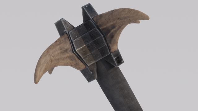 Dragon Bone Mace from Skyrim Modelo 3D in Accesorios de Juego 3DExport