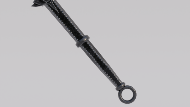 Dragon Bone Two Handed Mace from Skyrim 3D Model in Game Assets 3DExport