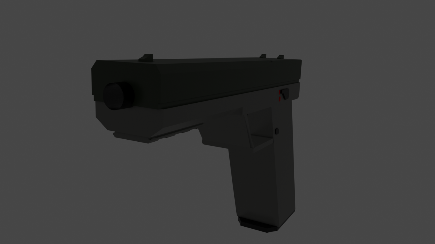 pistol 3D Model in Unmanned 3DExport