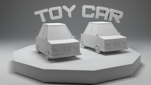Low Poly Toy Car Model Free 3D Model in Compact Cars 3DExport