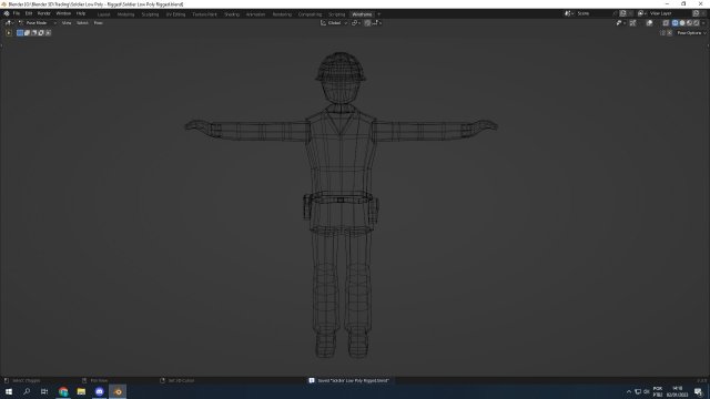 Soldier Low Poly - rig included Modelo 3D in Hombre 3DExport