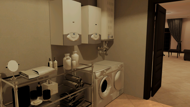 The interior of a private 2-storey house for GTA games 3D Model in ...