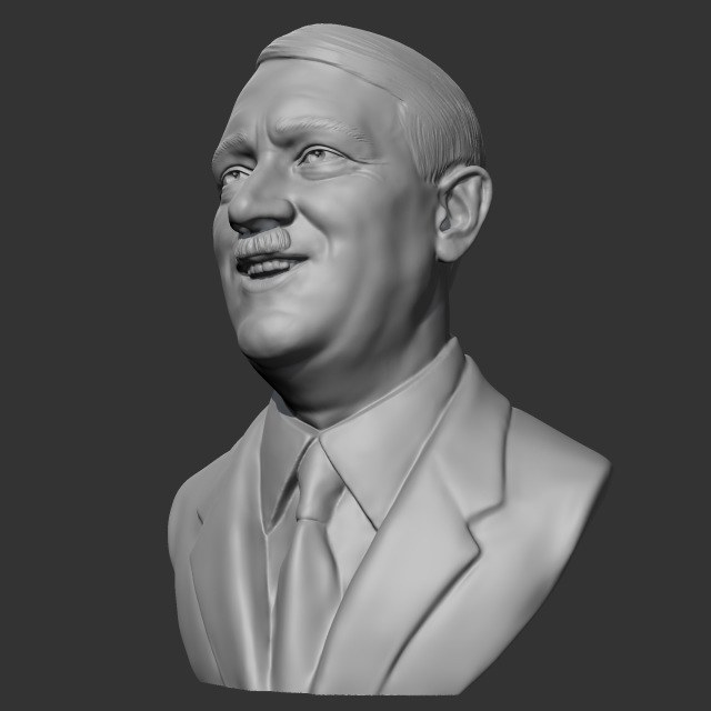 Adolf Hitler V2 3D print model 3D Print Model in Sculpture 3DExport