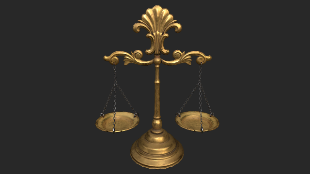 balance scales 3D Model in Outdoor items 3DExport