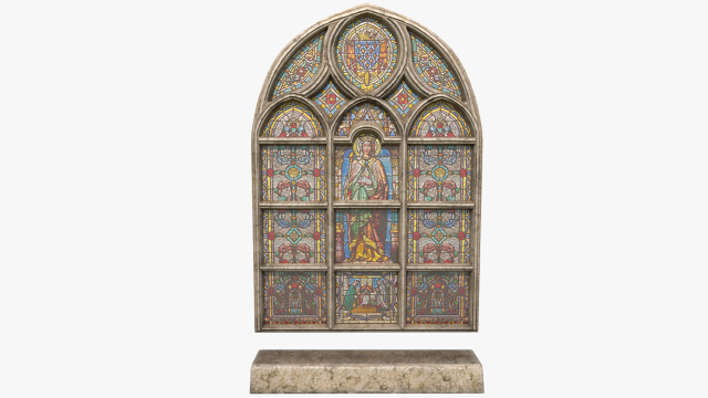 stained glass window 3D Model in Decoration 3DExport