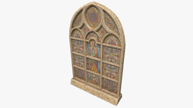 stained glass window 3D Model in Decoration 3DExport