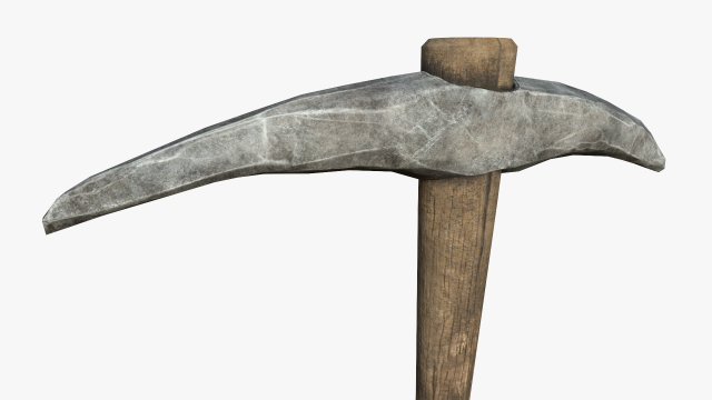 stone pickaxe 3D Model in Tools 3DExport