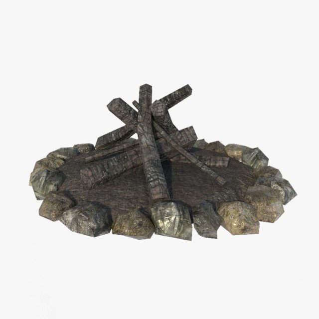 bonfire 3D Model in Handheld 3DExport